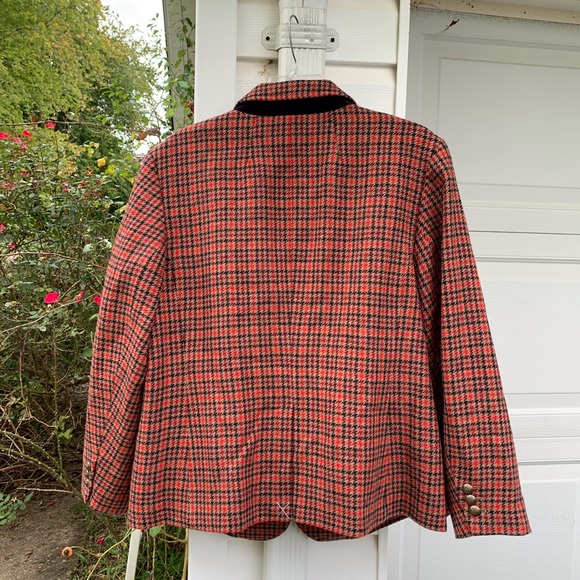 Talbots | Jackets & Coats | Nwt Talbots Multicolorhoundstooth Plaid ...